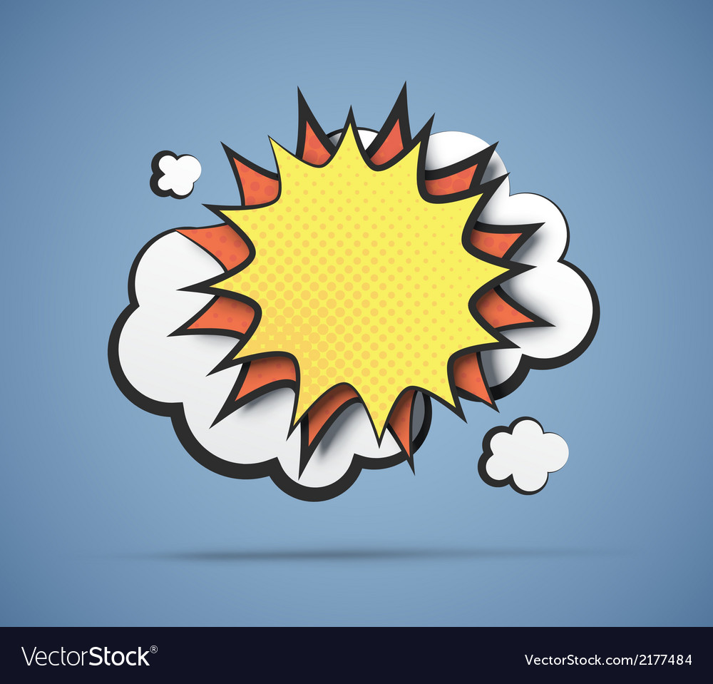 Comic blast Royalty Free Vector Image - VectorStock