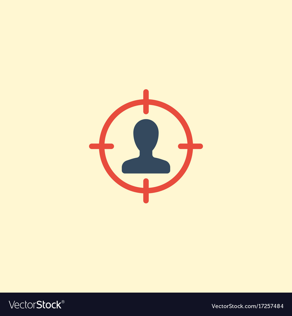 Flat icon suspect element Royalty Free Vector Image