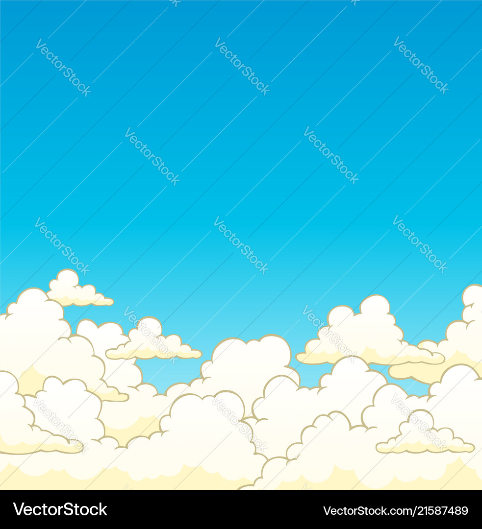 Cloudy sky background 6 Royalty Free Vector Image