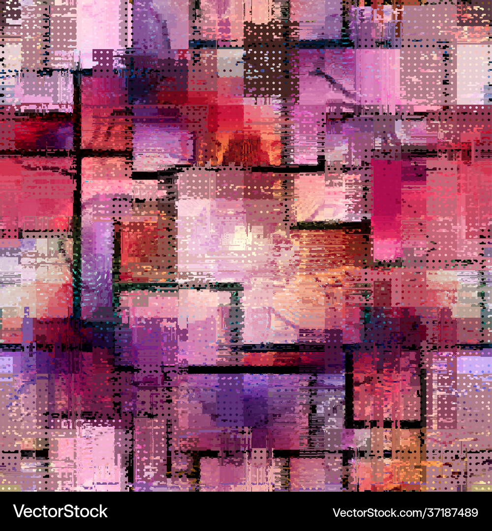 Image with imitation grunge datamoshing Royalty Free Vector