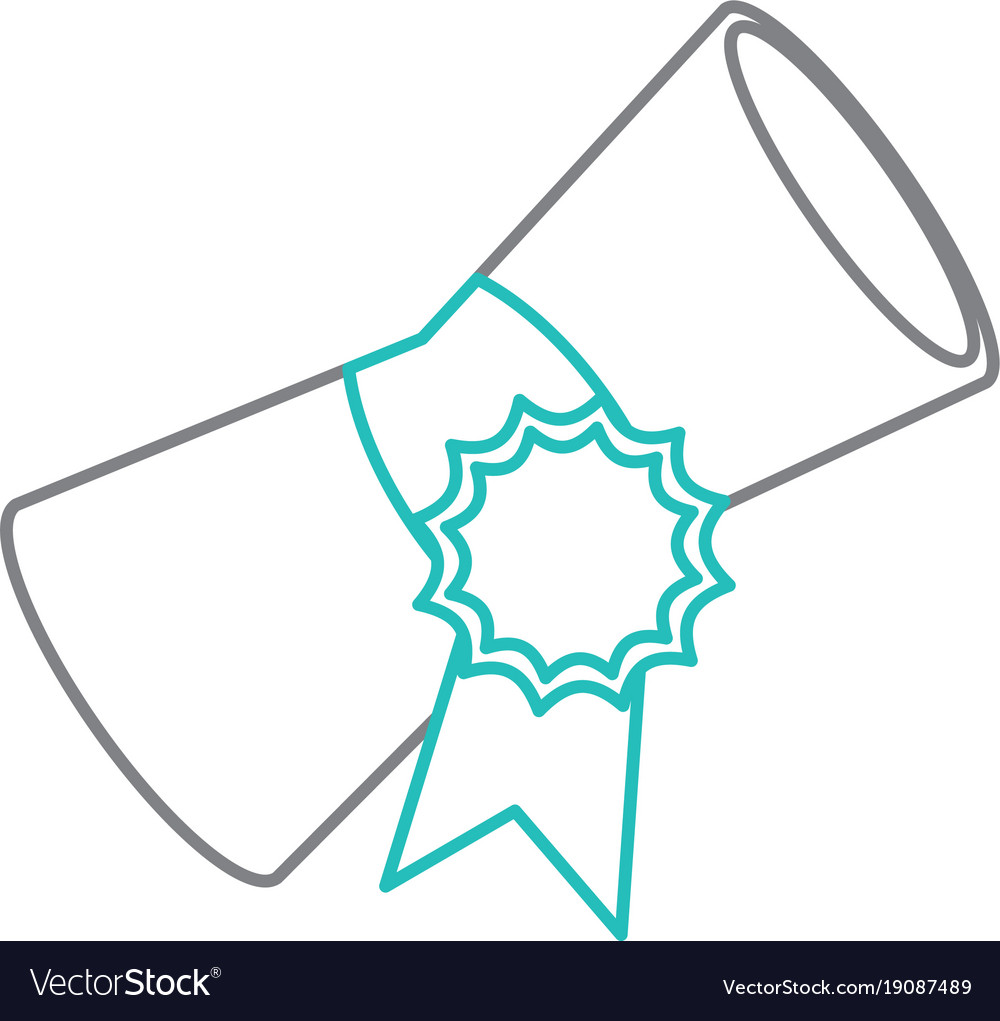 Isolated certificate esign Royalty Free Vector Image