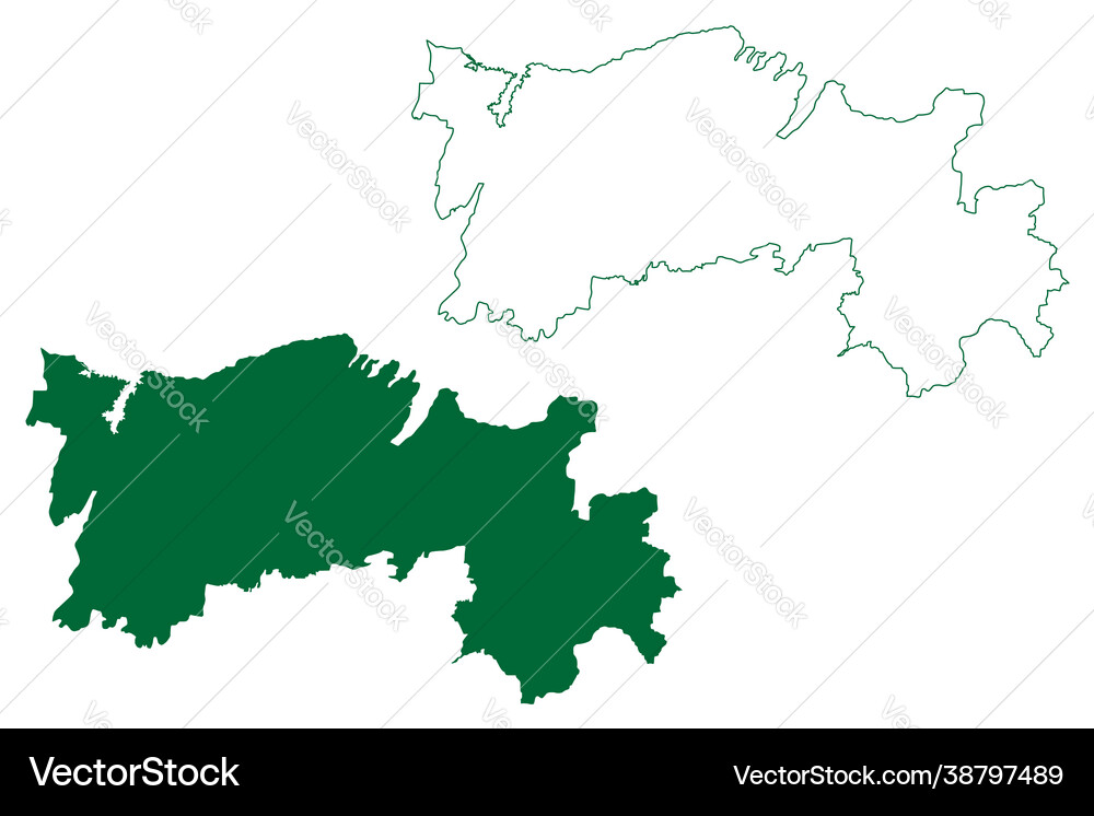 Salem District Map - Tamil Nadu, India Royalty Free Vector