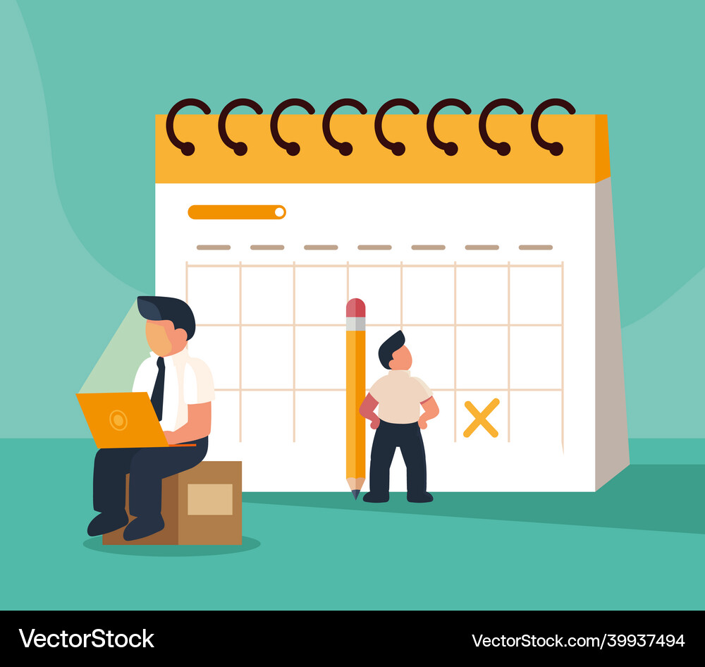 People planning and organization Royalty Free Vector Image
