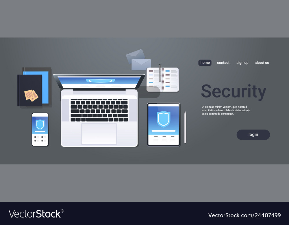 Data protection internet security shield privacy Vector Image Data protection internet security shield privacy Vector Image
