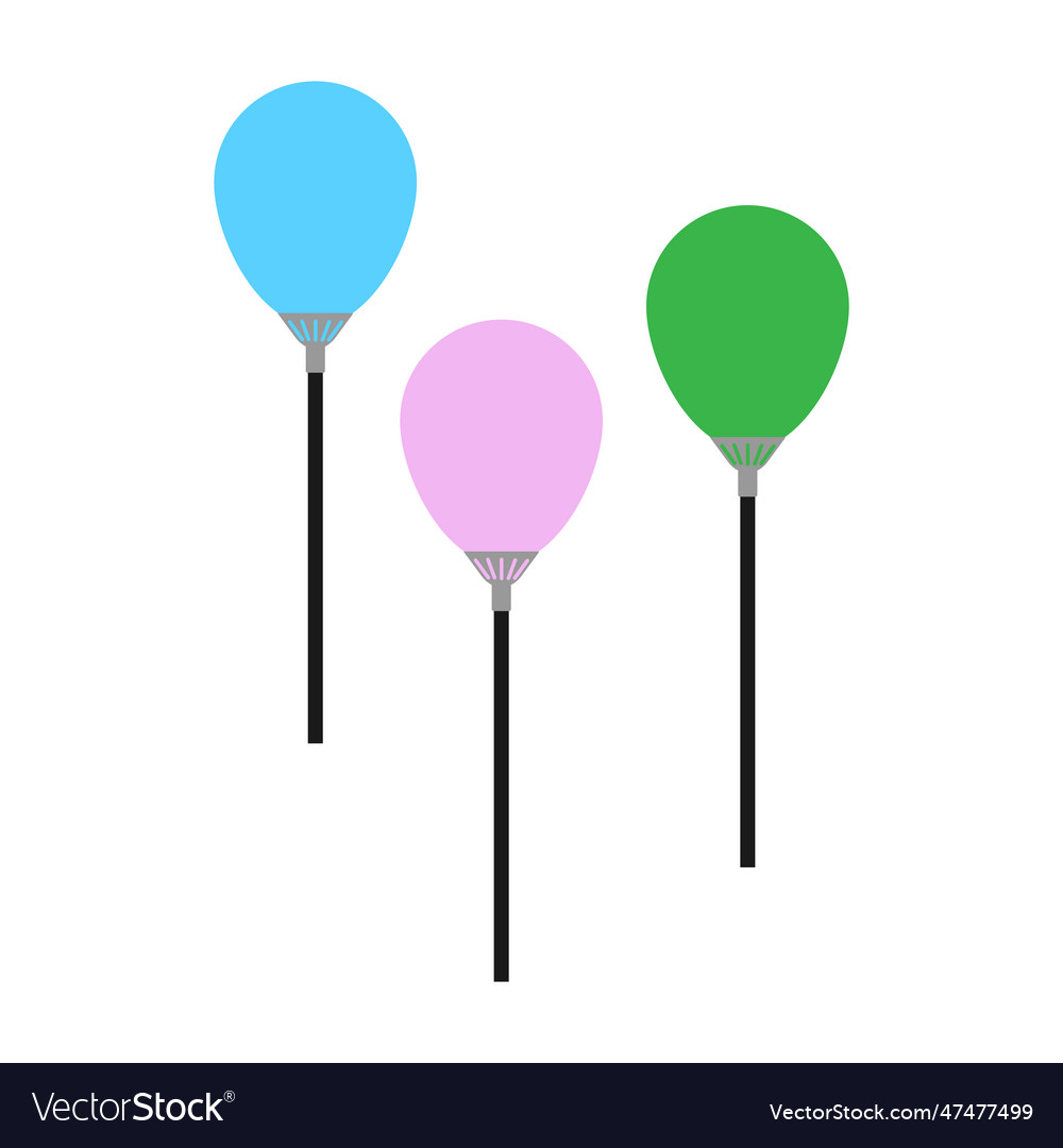 Flying balloon Royalty Free Vector Image - VectorStock