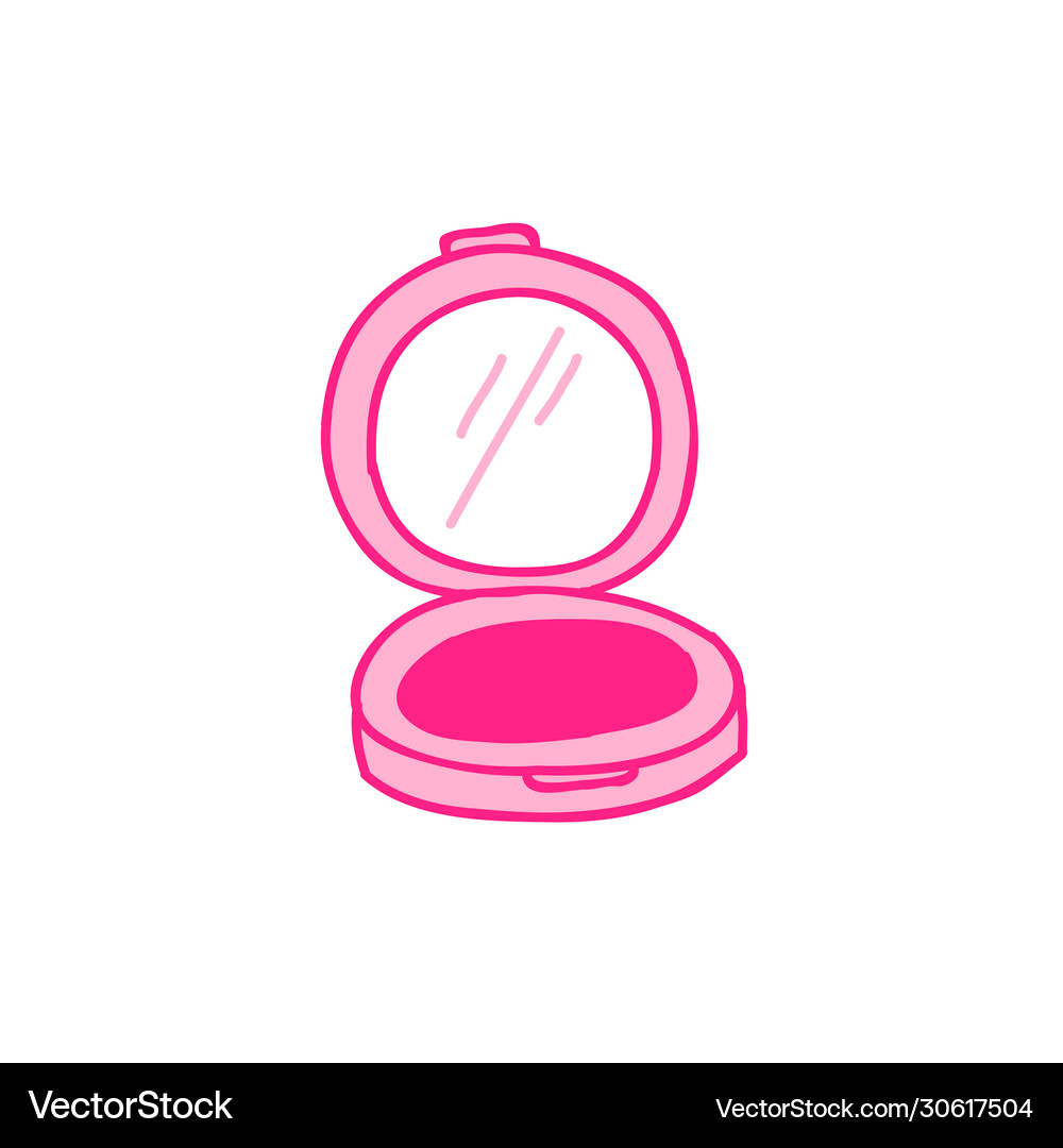 Blusher doodle icon Royalty Free Vector Image - VectorStock