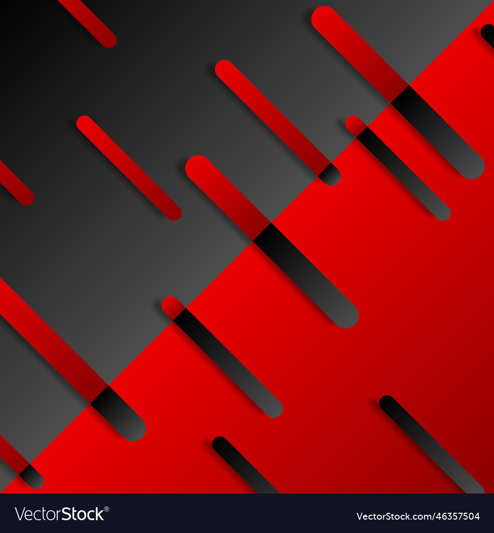 Dark abstract tech minimal geometric background Vector Image