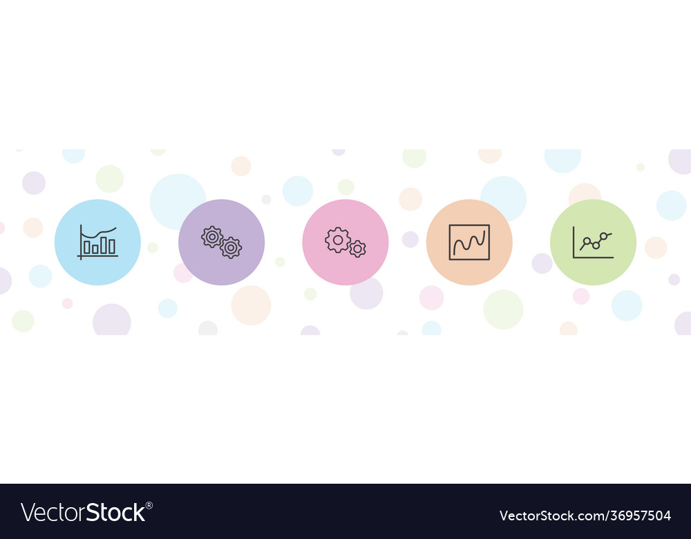Progress icons Royalty Free Vector Image - VectorStock