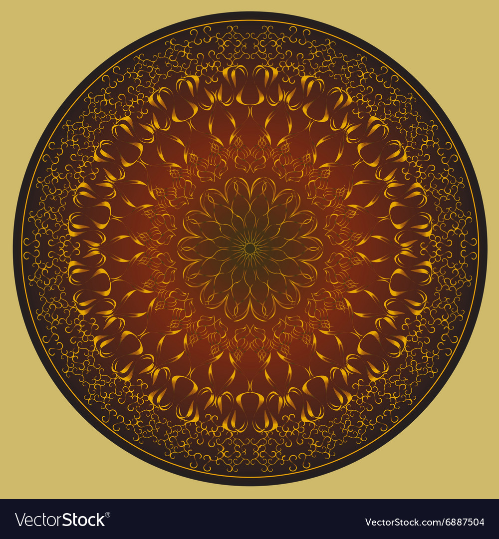 Round decorative elements Royalty Free Vector Image