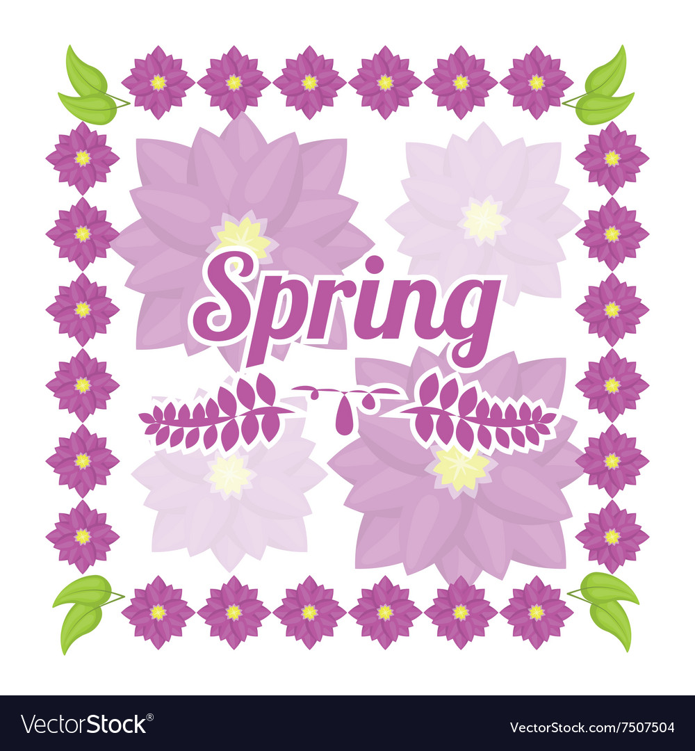 Spring season design Royalty Free Vector Image