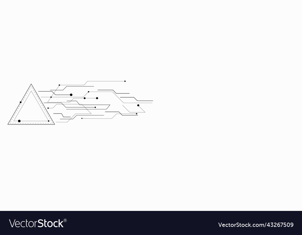 Abstract Lines And Dots Connect Background Vector Image
