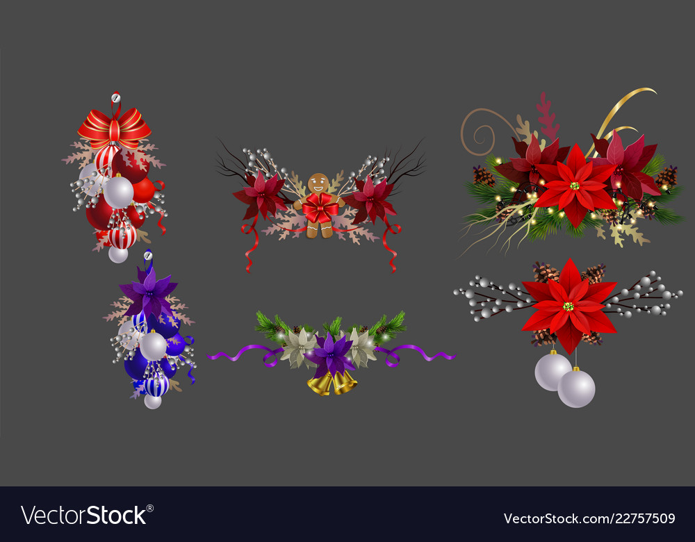 Christmas elements for your designs Royalty Free Vector
