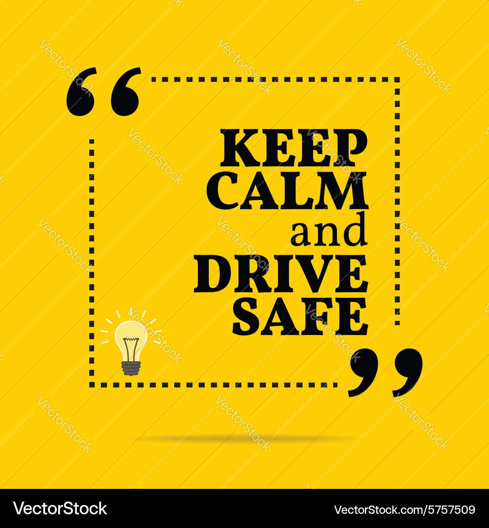 Inspirational motivational quote keep calm Vector Image
