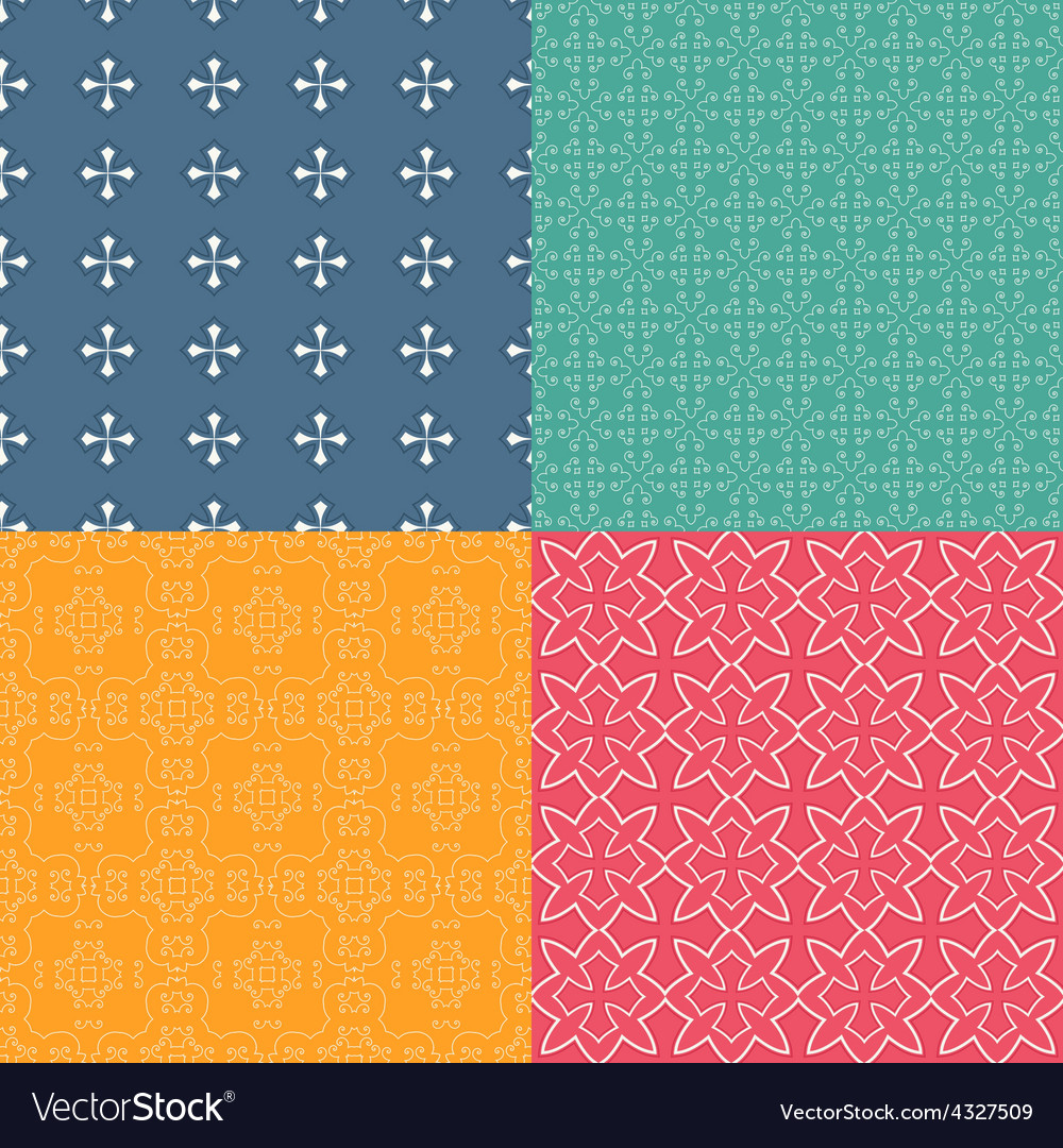 Pattern set Royalty Free Vector Image - VectorStock