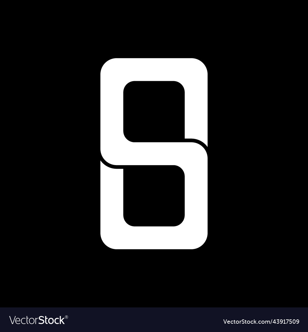 S s8 logo design Royalty Free Vector Image - VectorStock