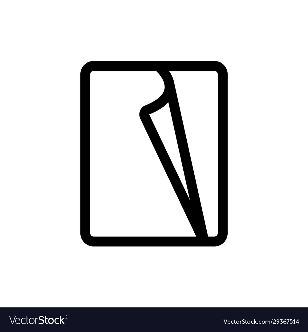 Booklet flyer icon isolated contour symbol Vector Image Booklet flyer icon isolated contour symbol Vector Image