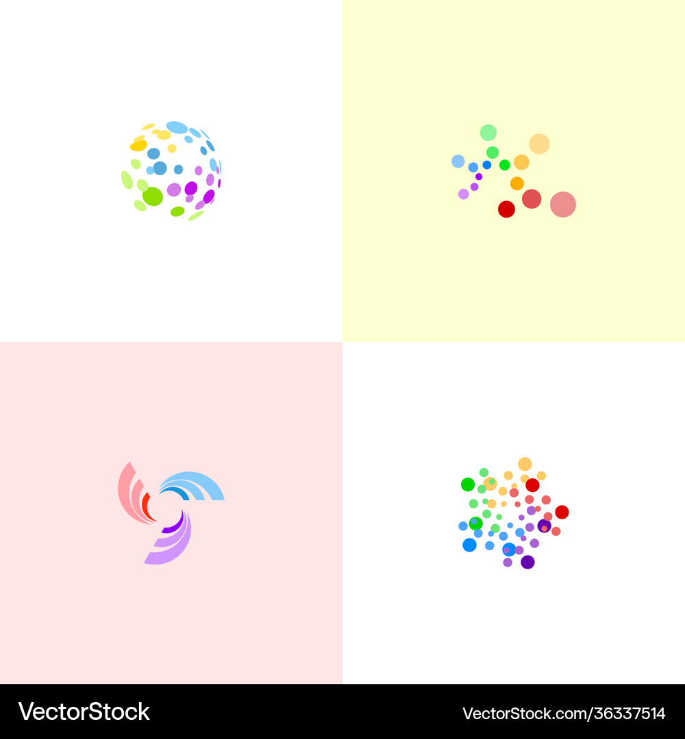 Different abstract trendy symbols for your design Vector Image