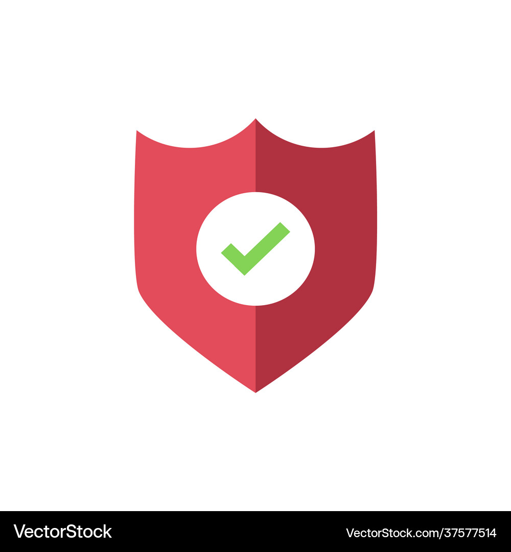 Secure icon in logotype Royalty Free Vector Image