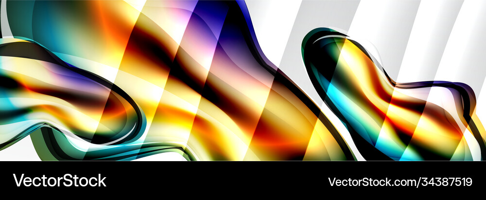 Abstract background flowing liquid style Vector Image