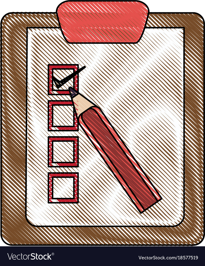 Checklist document board Royalty Free Vector Image