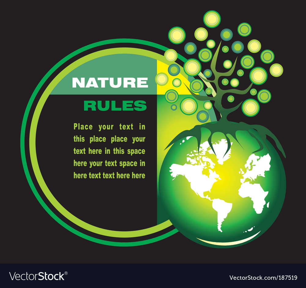 Environment background Royalty Free Vector Image