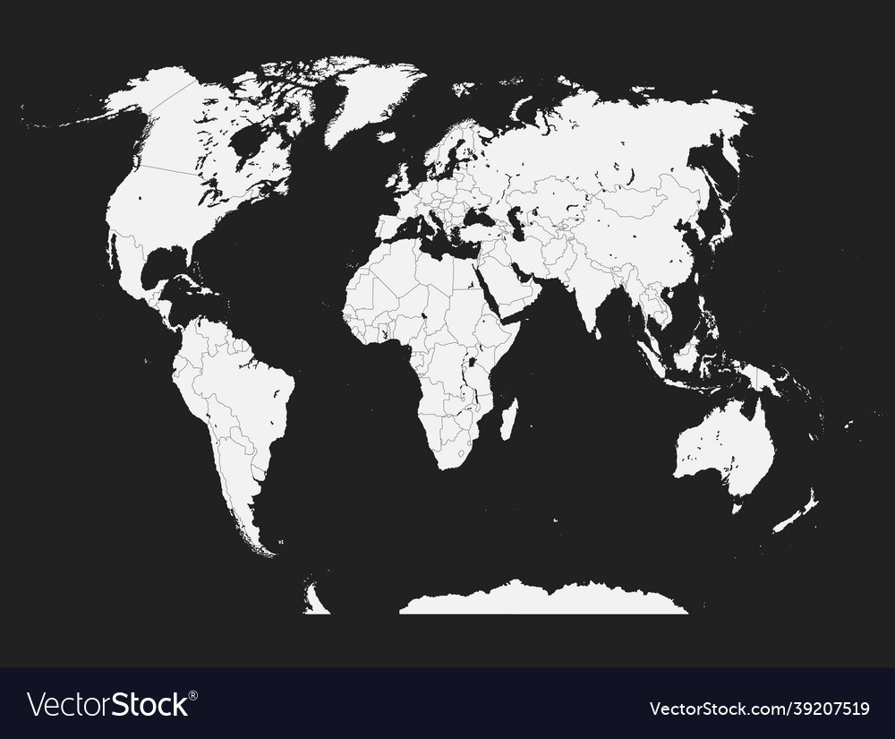 World map template worldwide info graphic Vector Image