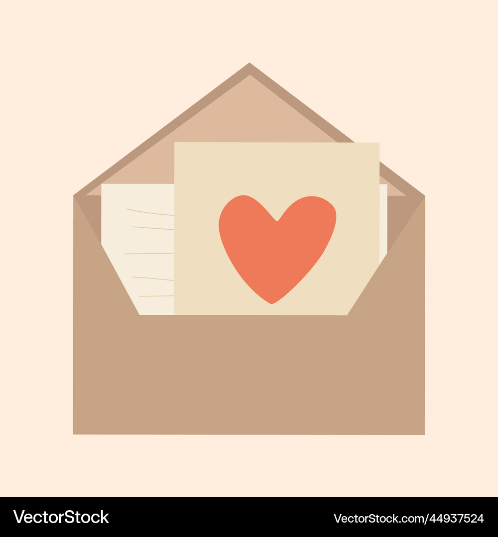 Cute envelope concept Royalty Free Vector Image