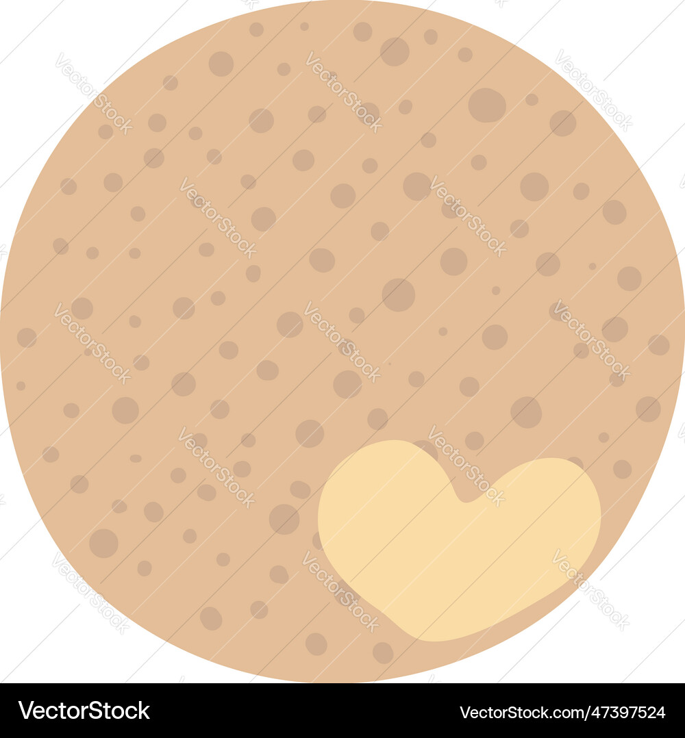 Planet pluto hand drawn cartoon Royalty Free Vector Image
