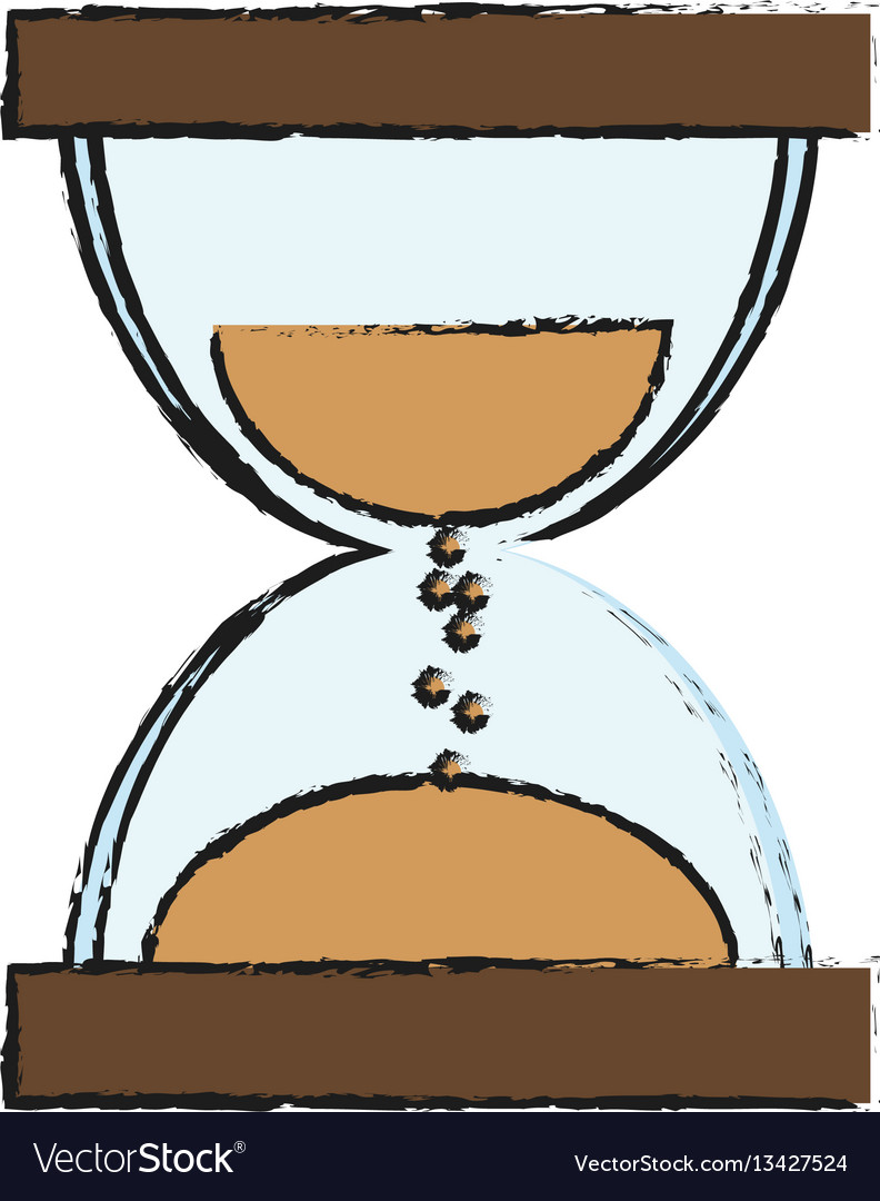 Sandclock icon image Royalty Free Vector Image