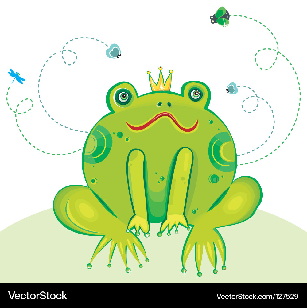 Frog prince Royalty Free Vector Image - VectorStock