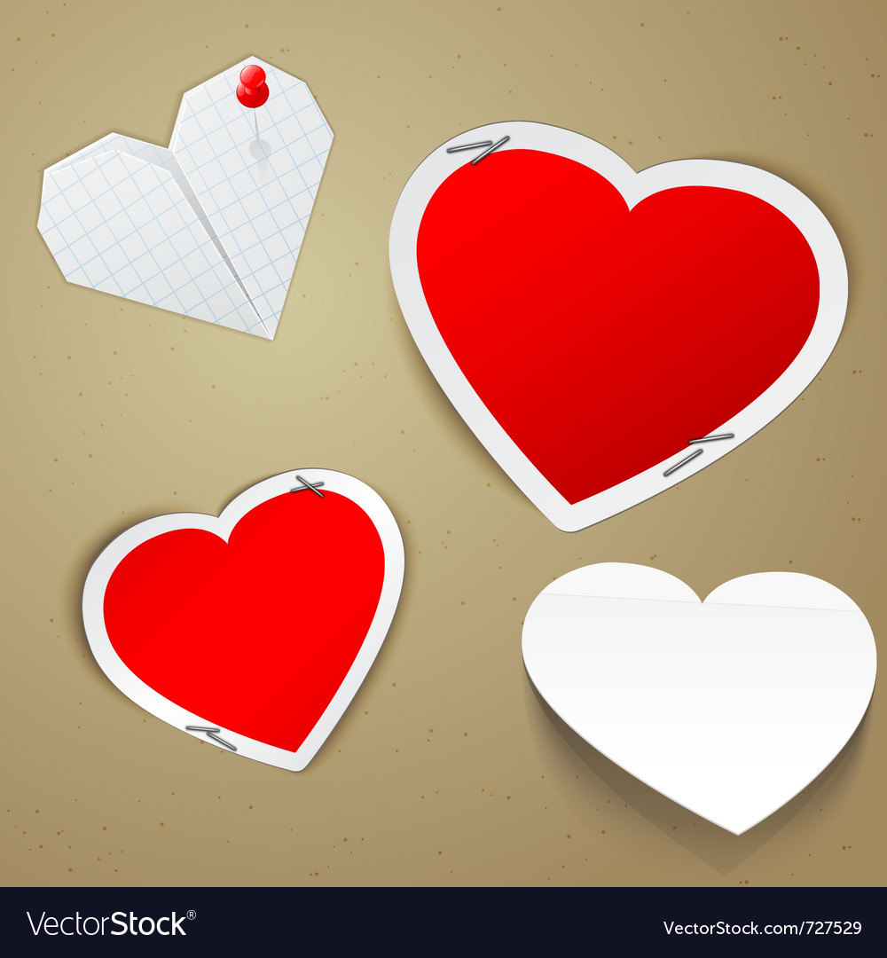 Valentines day hearts Royalty Free Vector Image