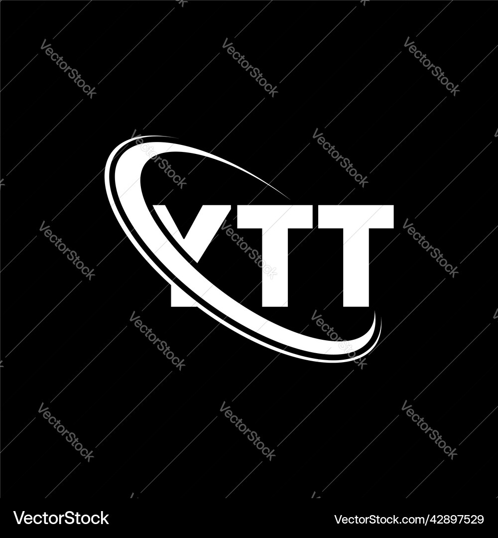 Ytt logo letter design Royalty Free Vector Image