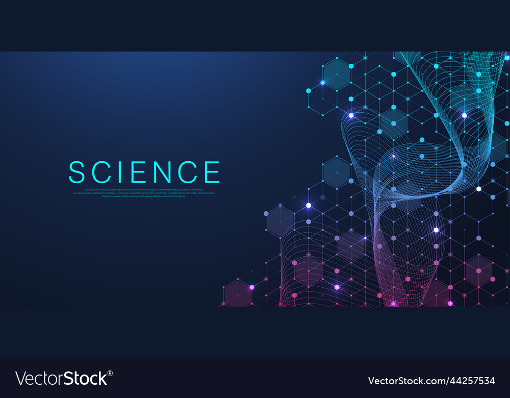 Abstract Molecules Structure Background Royalty Free Vector
