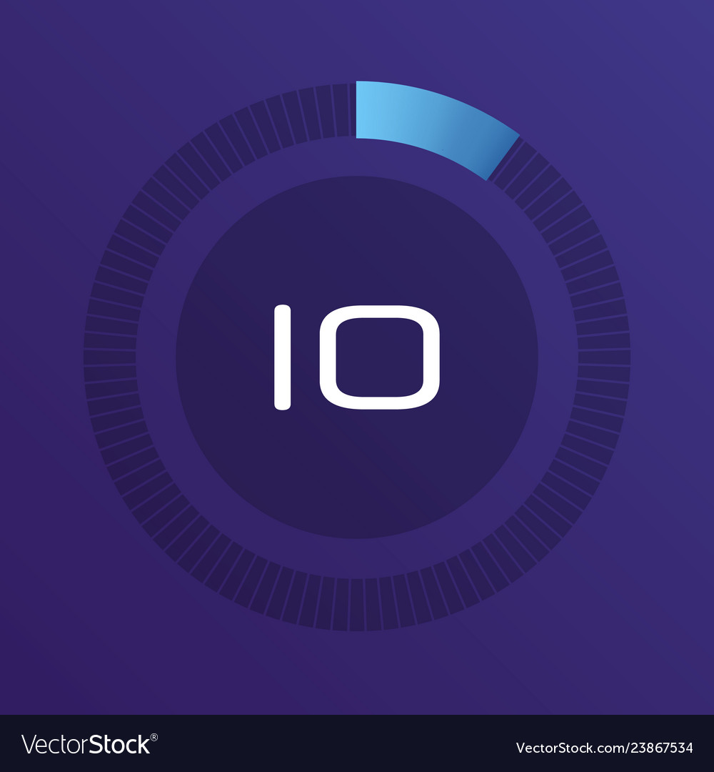 Circular interval timer Royalty Free Vector Image