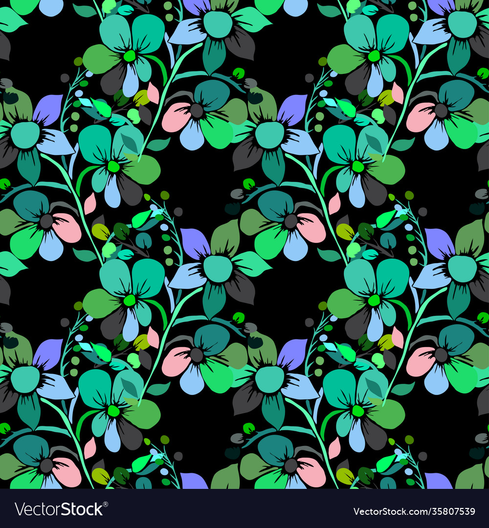Floral seamless pattern Royalty Free Vector Image Floral seamless pattern Royalty Free Vector Image