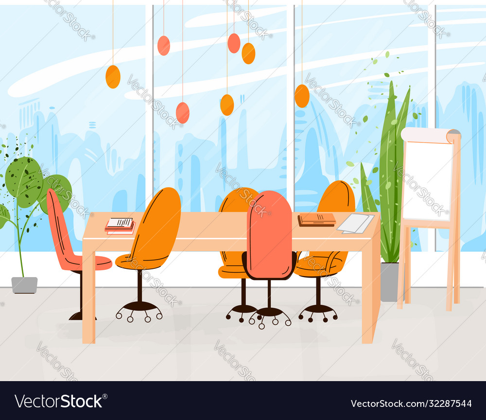 Flat collection creative workplace Royalty Free Vector Image