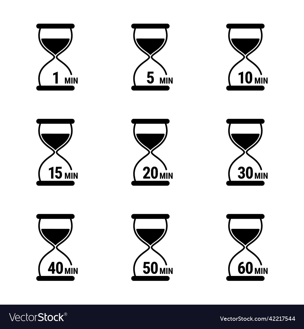 Isolated with timer Royalty Free Vector Image - VectorStock