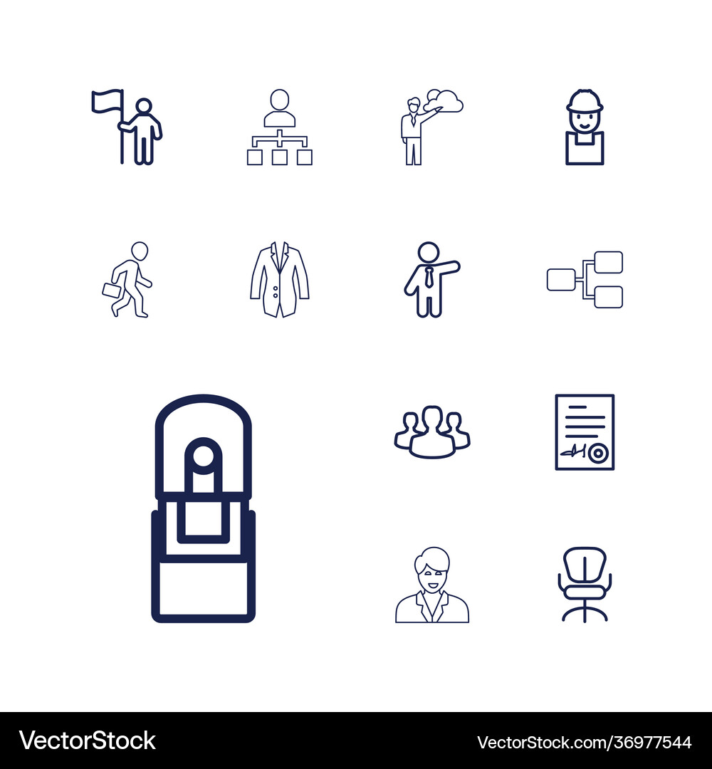Manager icons Royalty Free Vector Image - VectorStock