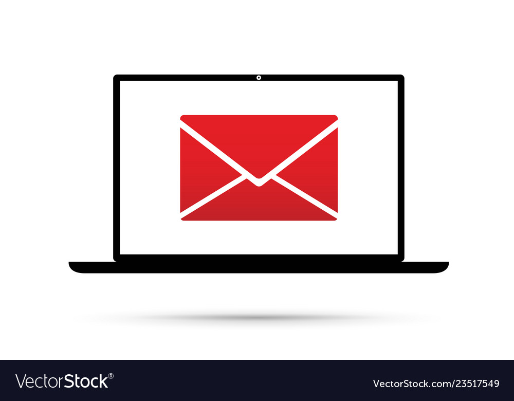 Computer has email Royalty Free Vector Image - VectorStock
