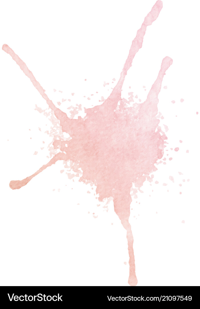 Hand painted watercolor pink blot texture Vector Image