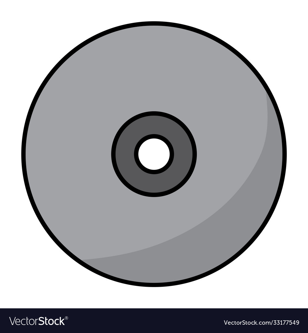Isolated cd icon Royalty Free Vector Image - VectorStock