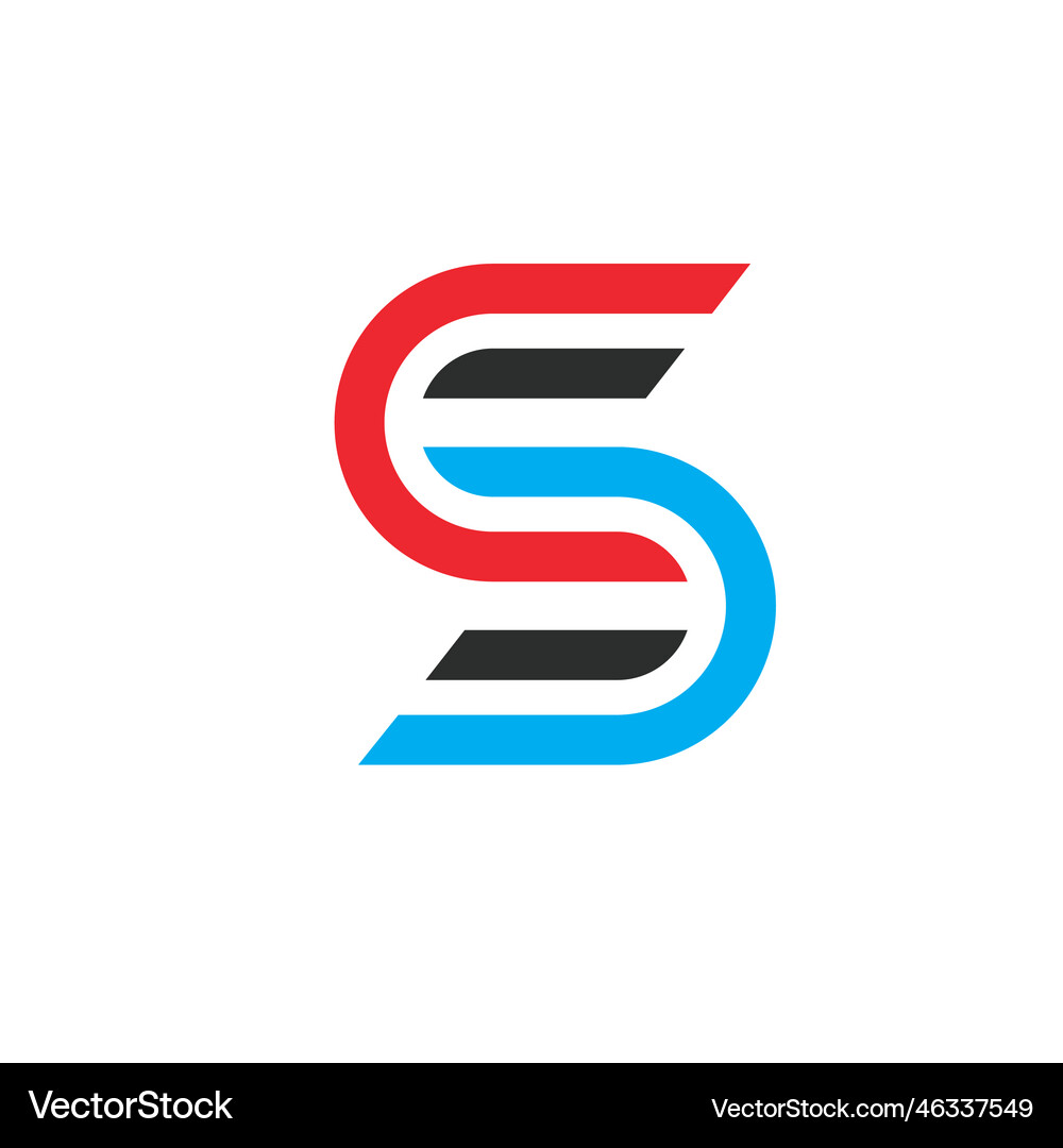 S letter concept design icon Royalty Free Vector Image