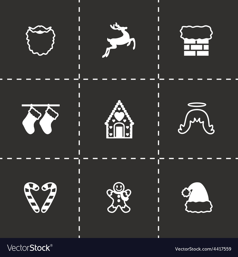 Christmas icon set Royalty Free Vector Image - VectorStock