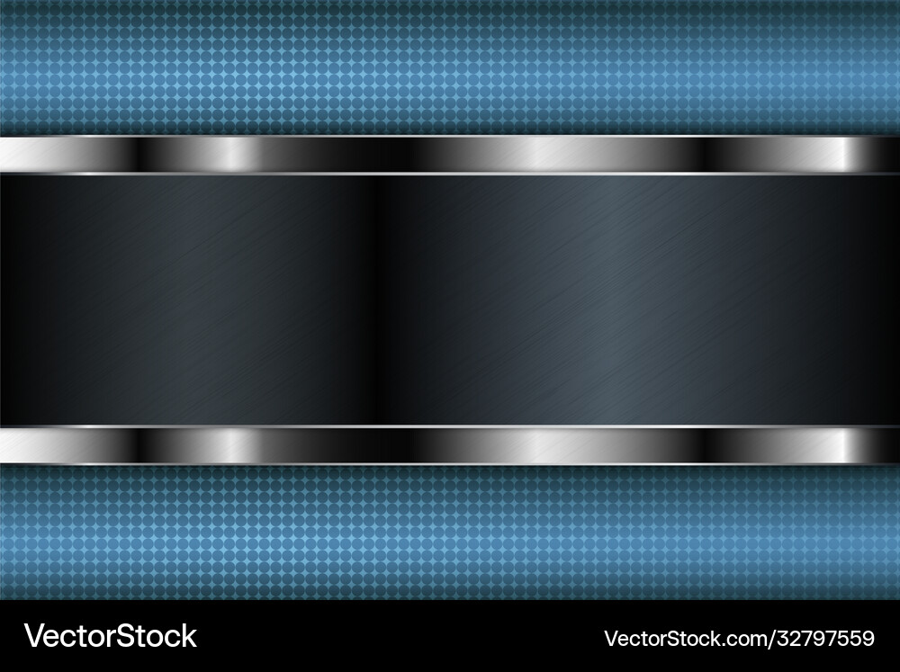Metallic Blue and Silver Background Royalty Free Vector