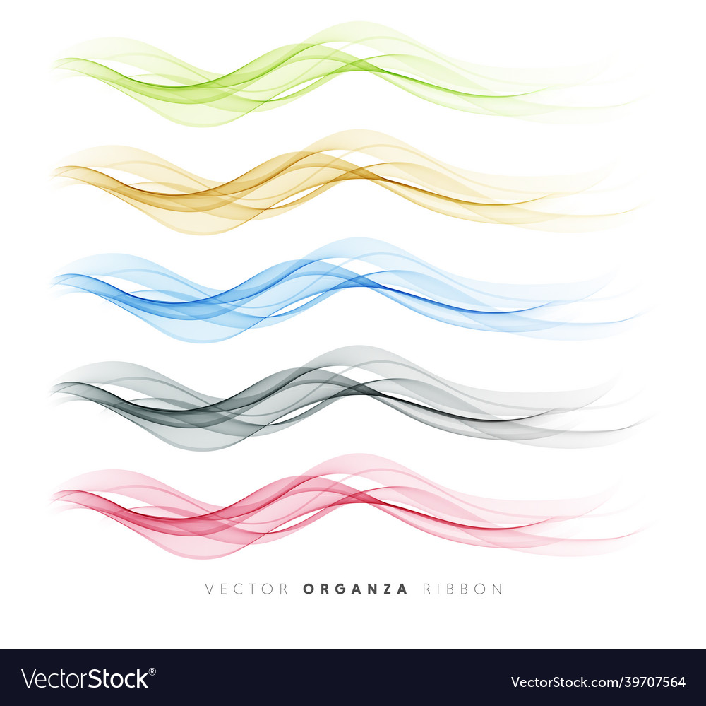 Abstract Colorful Flowing Wave Lines Royalty Free Vector