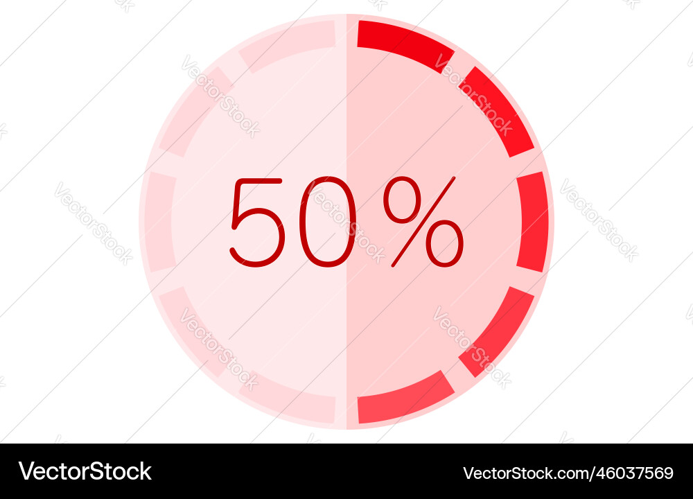 Graph with memory gauge red Royalty Free Vector Image