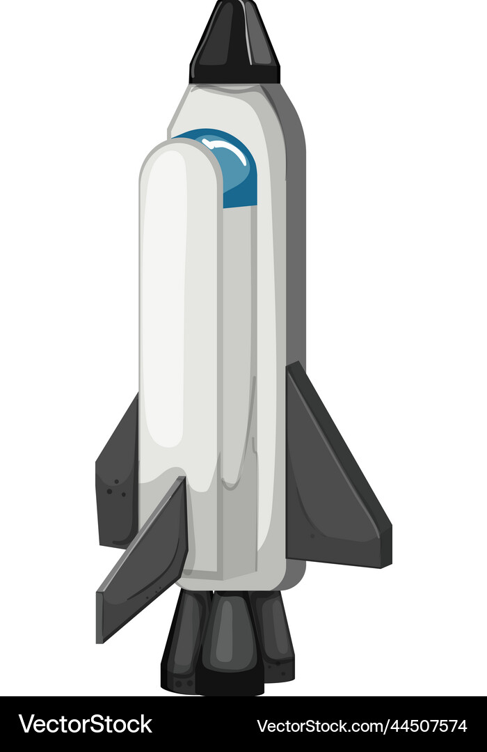 Technology rocket toy cartoon Royalty Free Vector Image