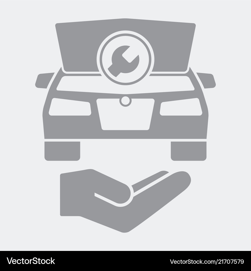 Automotive assistance services icon Royalty Free Vector