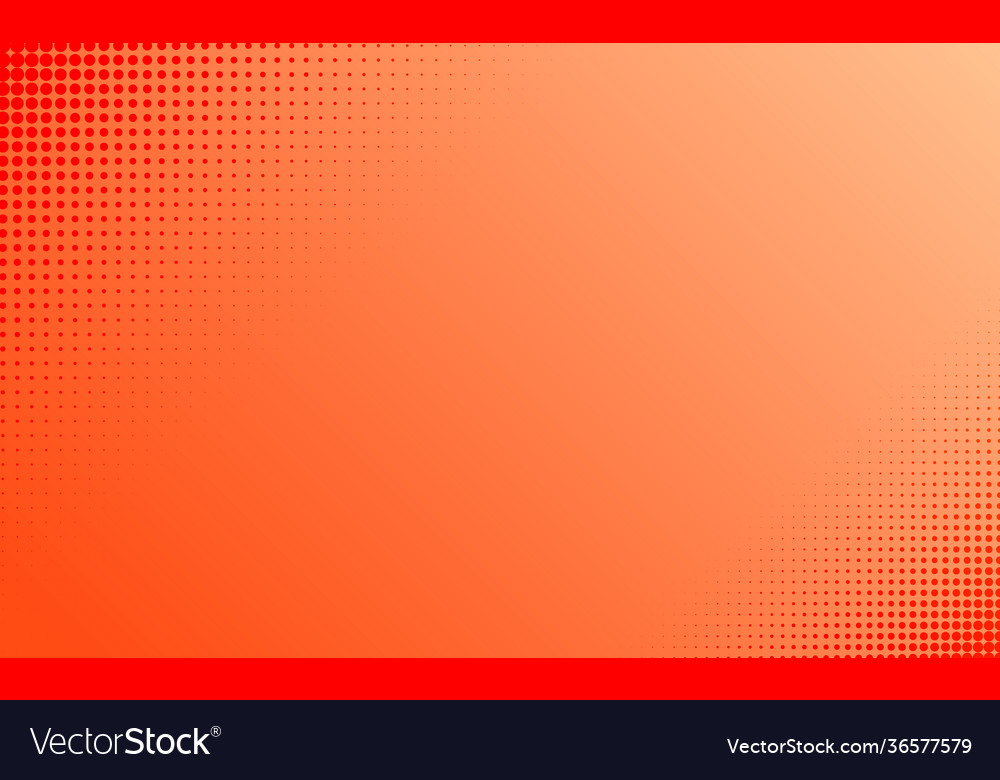 Red with gradient abstract background dots Vector Image