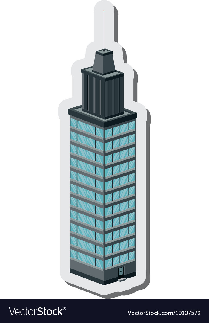 Tall building icon Royalty Free Vector Image - VectorStock